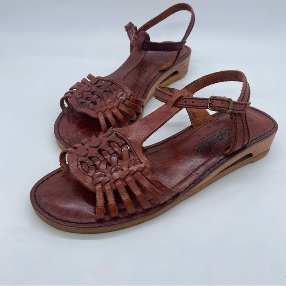 Free People | Shoes | Vintage Rapallo Braided Leather Wood Platform ...